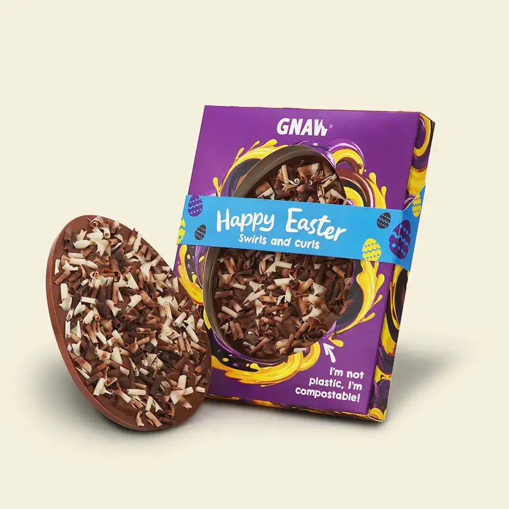 'Swirls and Curls' - Chocolate Easter Egg – GNAW Chocolate