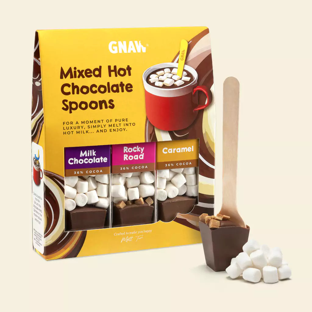 Mixed Hot Chocolate Spoon Gift Set With 3 Spoons – GNAW Chocolate